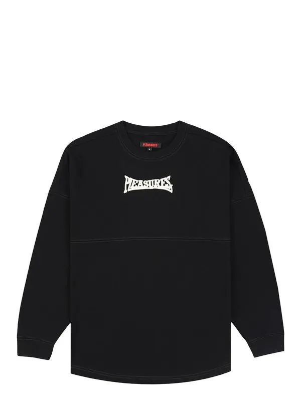 PLEASURES Bulldog Heavyweight Long-sleeve - Black