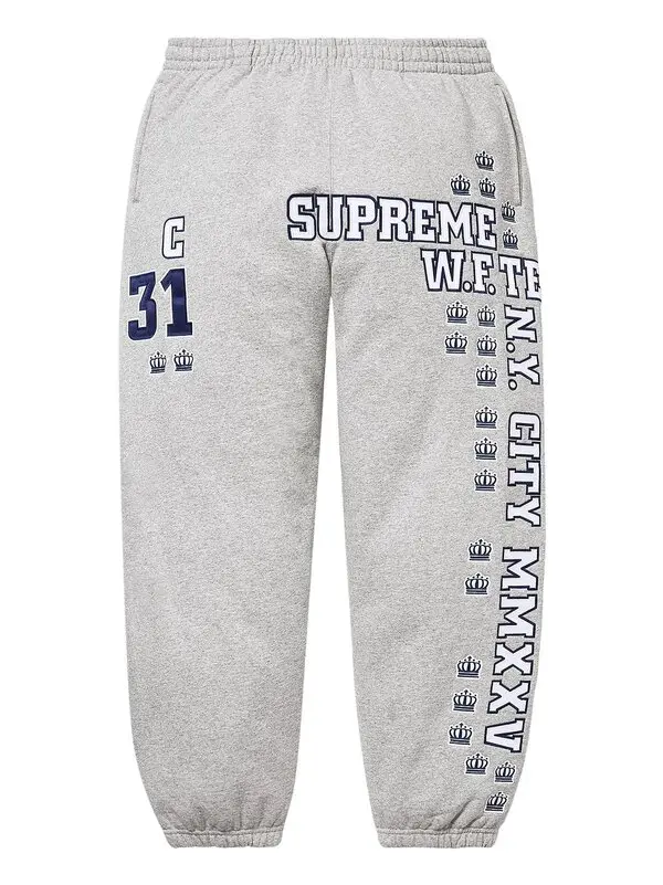 Supreme League Champs Sweatpant - Grey
