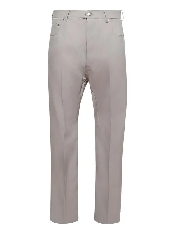 Rick Owens Geth Straight Leg Jeans - White