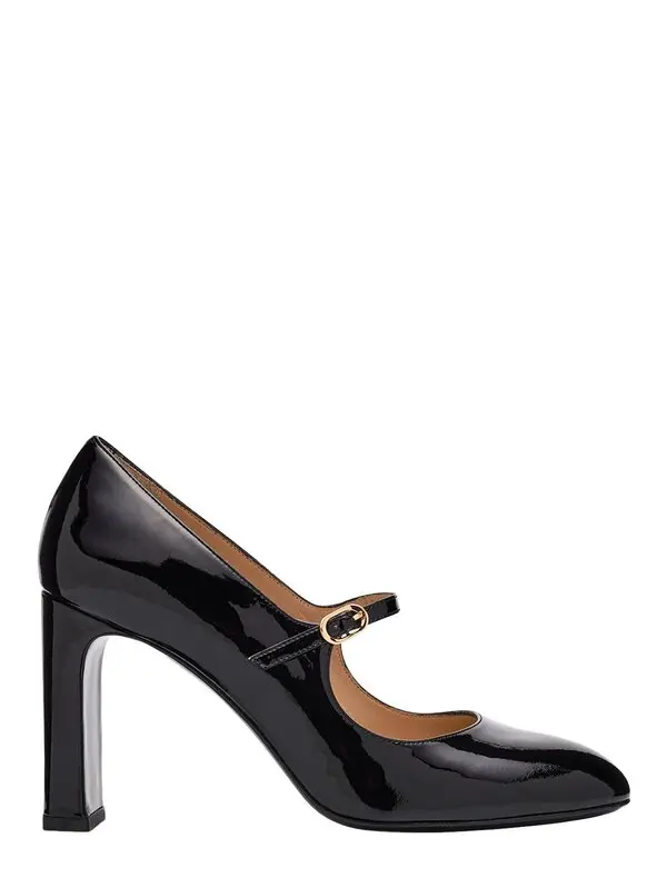 STUART WEITZMAN Babette Patent Leather Mary Jane Pumps - Black