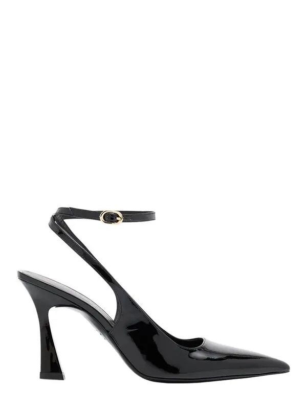 STUART WEITZMAN Patent Leather Ankle-strap Pumps - Black