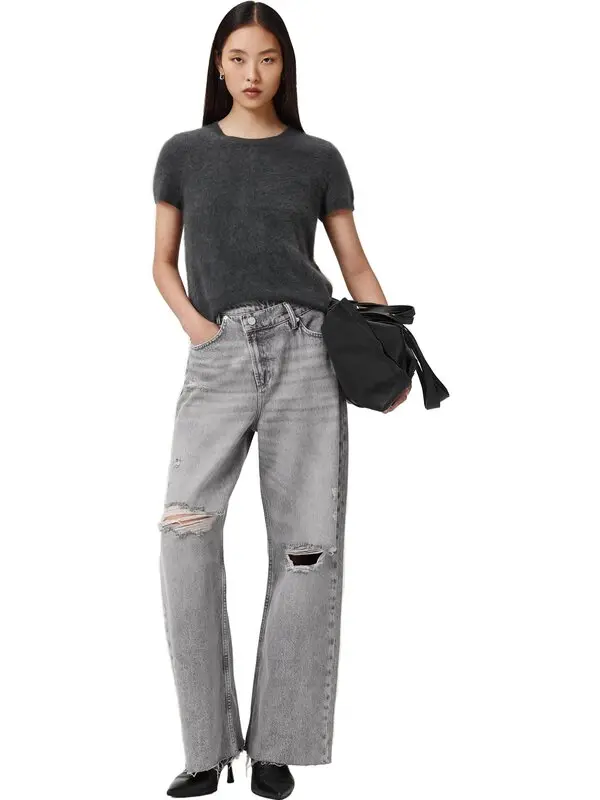ALLSAINTS Aki Crossover Jeans - Grey
