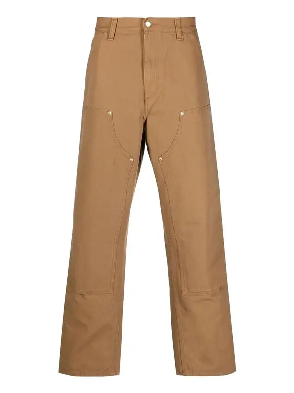 Carhartt Work In Progress Double Knee Organic Cotton Trousers - Brown