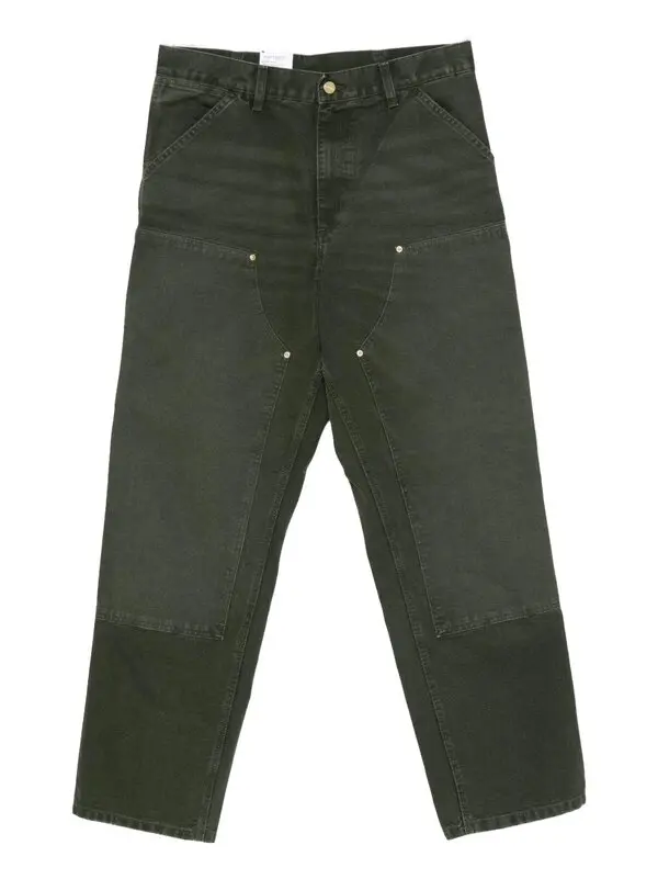 Carhartt Work In Progress Double Knee Organic Cotton Trousers - Green