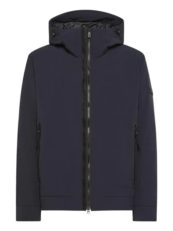 Peuterey Quilted Jacket With Hood - Blue