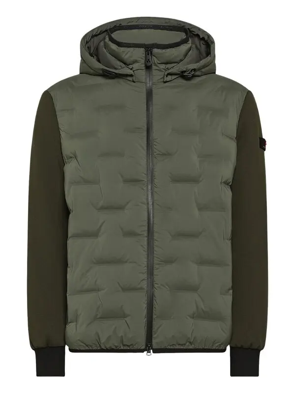 Peuterey Quilted Jacket With Hood - Green