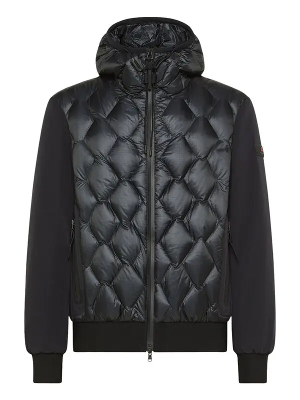 Peuterey Zip-up Jacket With Quilted Hood - Blue
