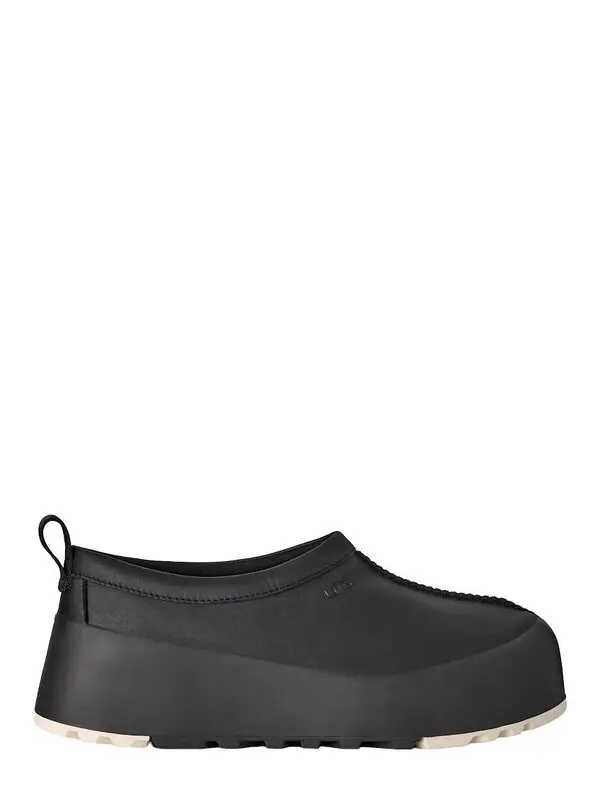 UGG Tasman Streetscape Leather Slipper - Black/jasmine