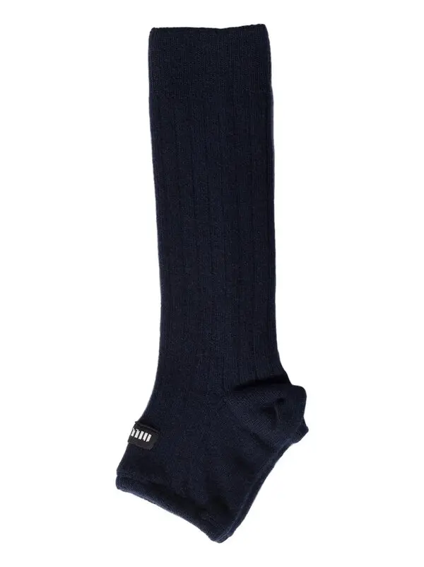 Miu Miu Wool And Cashmere Socks - Navy