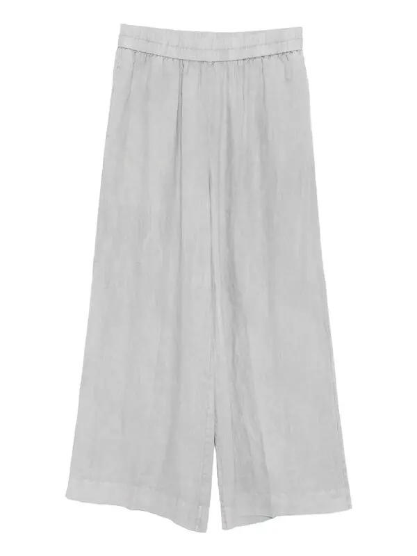 JAMES PERSE Linen Wide-leg Trousers - Grey