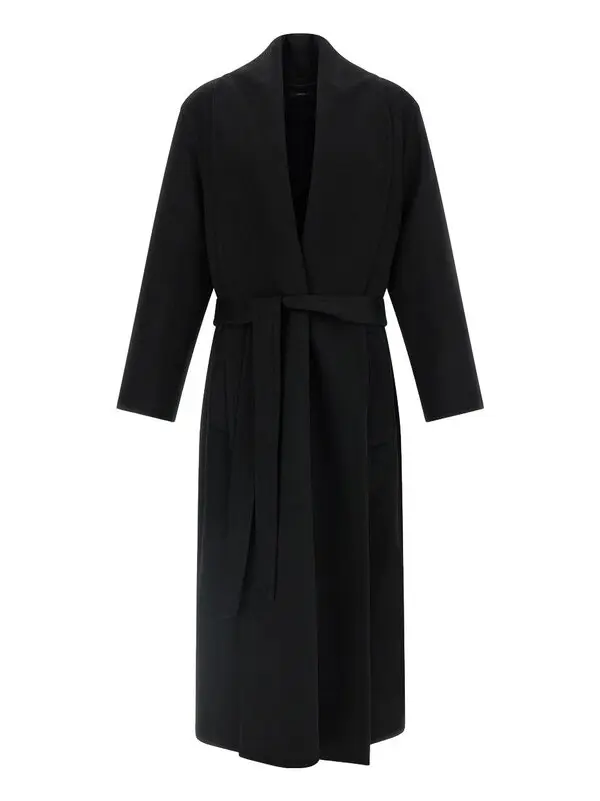 TOM FORD Cashmere Wool Long Coat - Black