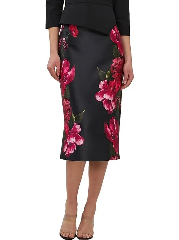 KAY UNGER Flora Midi Skirt - Black