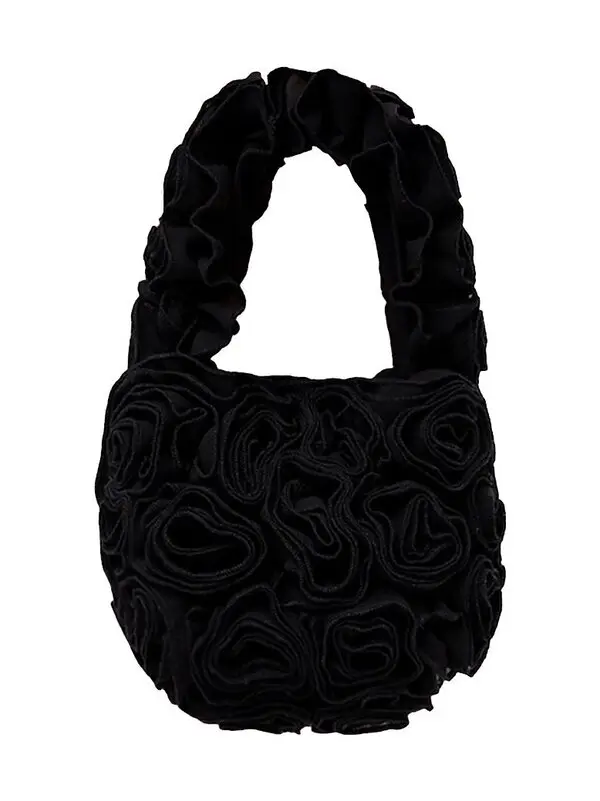Naked Wardrobe Roses Mini Handbag - Black