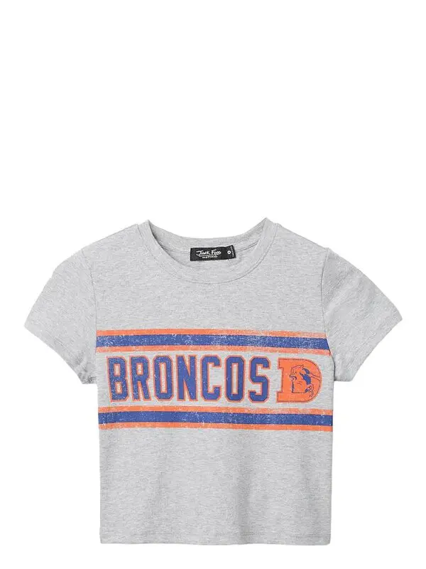 Junk Food Clothing Nfl Denver Broncos Sideline Tee - Heather Grey