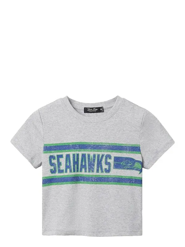 Junk Food Clothing Nfl Seattle Seahawks Sideline Baby Tee - Heather Grey