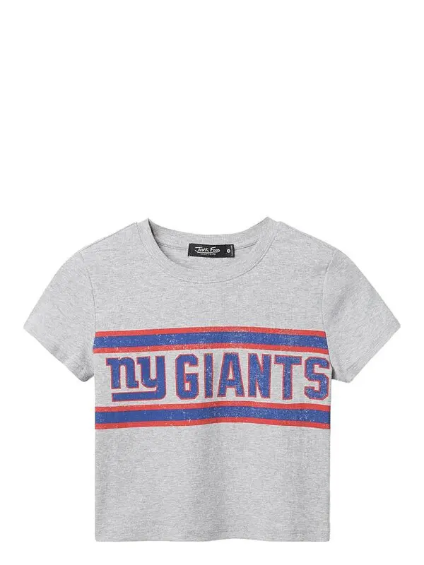 Junk Food Clothing Nfl New York Giants Sideline Baby Tee - Heather Grey