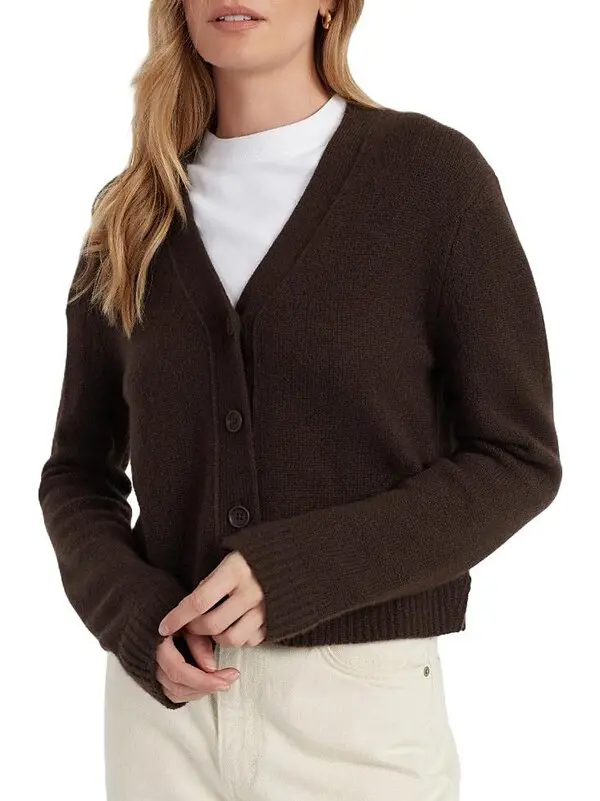 Chinti & Parker Cashmere Cardigan - Chocolate