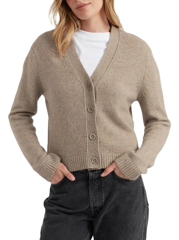 Chinti & Parker Cashmere Cardigan - Warm Oatmeal
