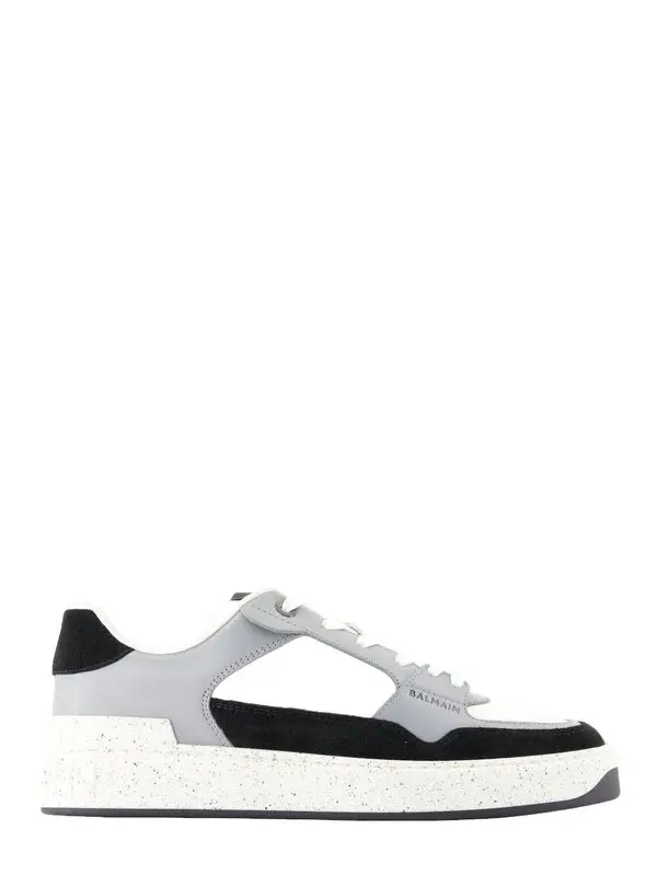 Balmain B-court Flip Sneakers - Black