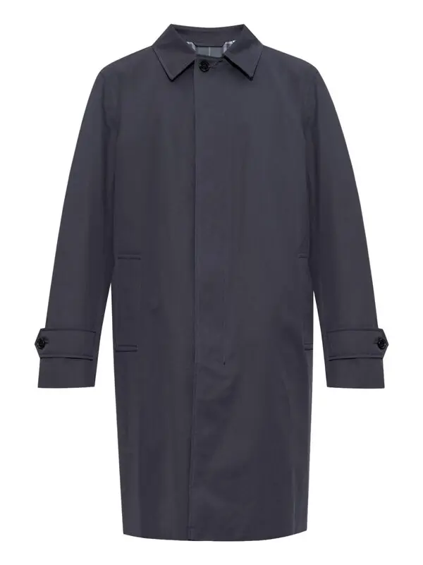 Burberry Cotton Coat - Navy Blue