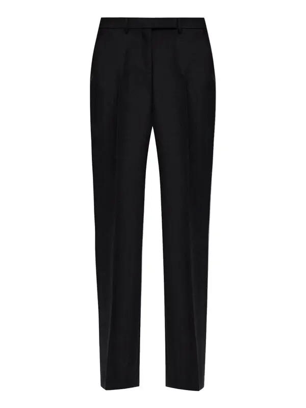 TOM FORD Herringbone Pattern Flared Trousers - Black