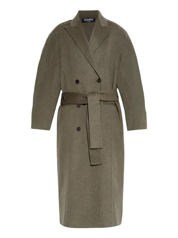 Jacquemus Wool Coat ‘d’homme Curvio - Green