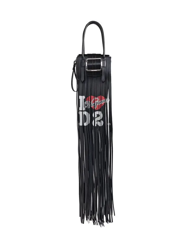 Dsquared2 X Vaquera Fringe Bag - Black