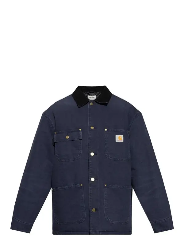Carhartt Work In Progress Insulated Chore Jacket - Navy Blue
