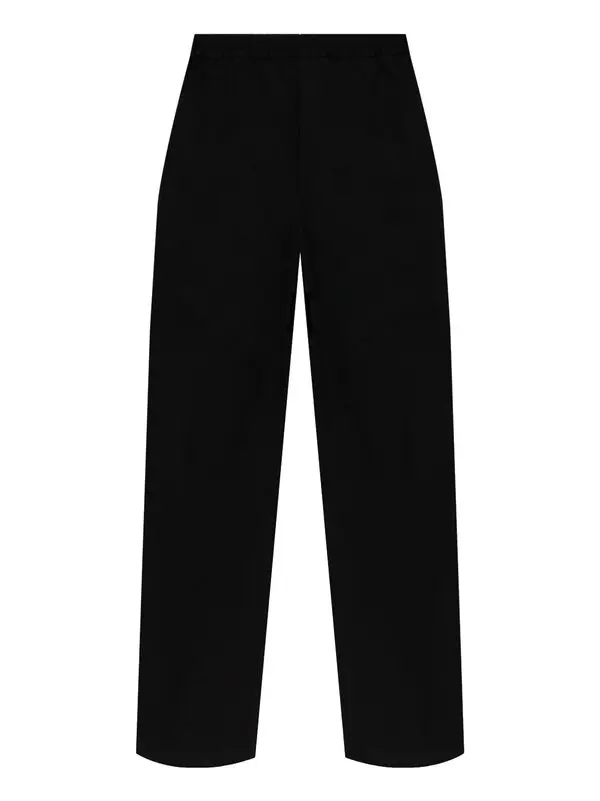Maison Kitsuné Trousers With Stitching - Black