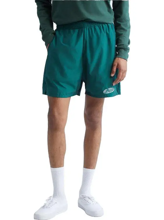 PALMES Oval Logo Tennis Shorts - Dark Green