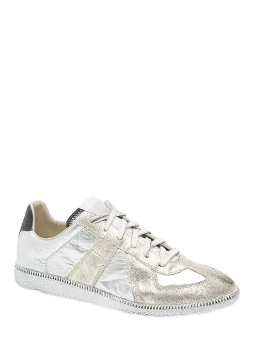 MAISON MARGIELA Replica Low Top Sneaker - Silver/white/natural Metallic