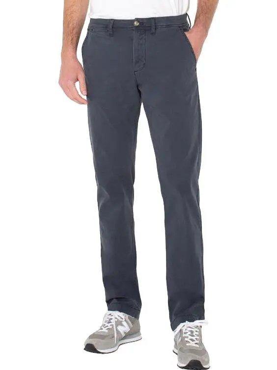 LIVERPOOL Straight Leg Stretch Twill Chinos - Night Watch