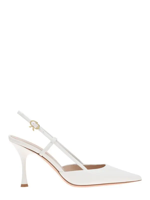 GIANVITO ROSSI Ascent Slingbacks - White - Calf