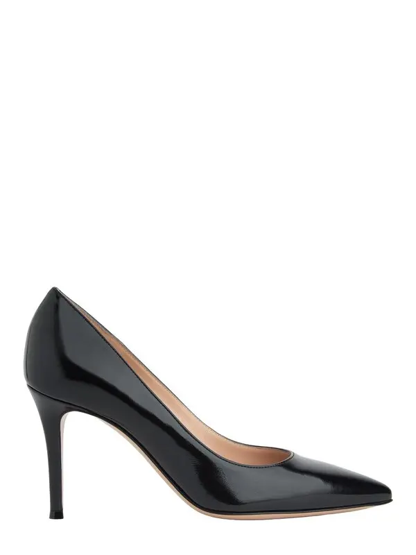 GIANVITO ROSSI 85 Pumps - Black - Glossy Nappa