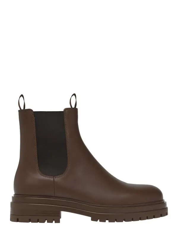 GIANVITO ROSSI Chester Chelsea Boots - Brown - Calf