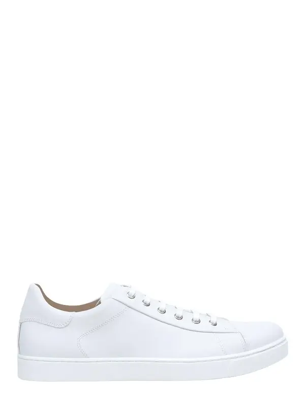 GIANVITO ROSSI Low Top Leather Sneakers - White - Calf