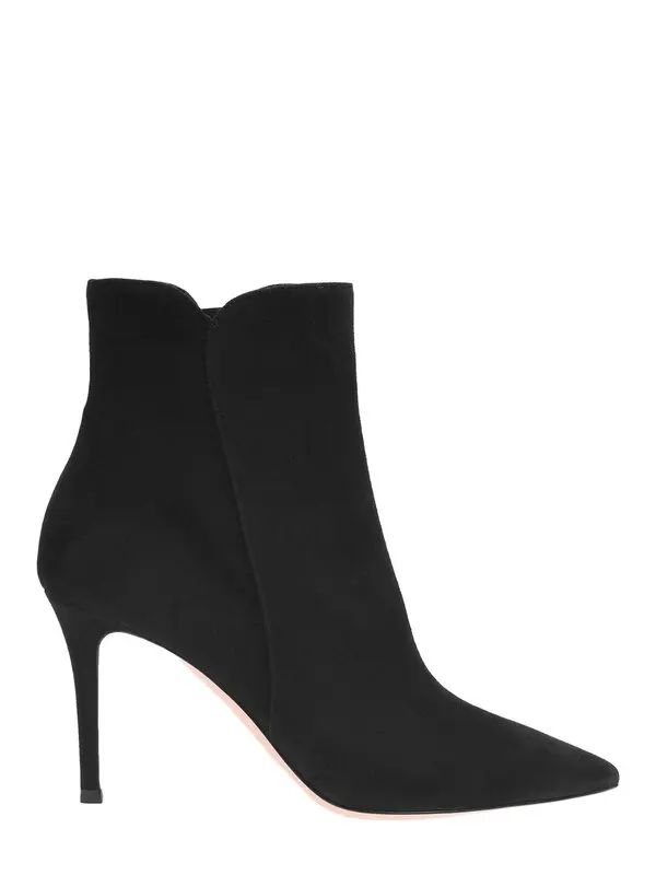 GIANVITO ROSSI Levy 85 Ankle Boots - Black - Suede
