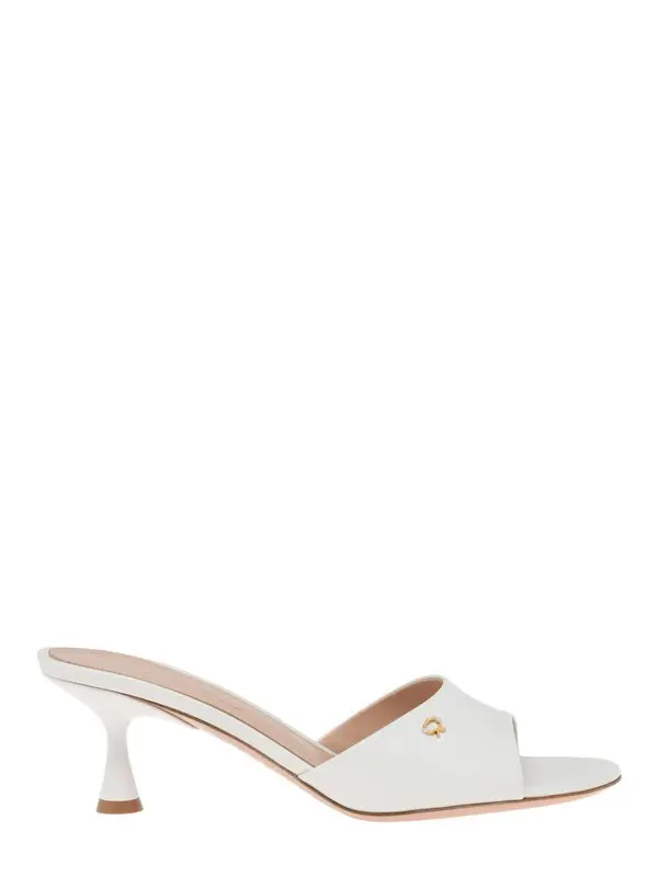 GIANVITO ROSSI Ascent Mule 55 - White - Calf
