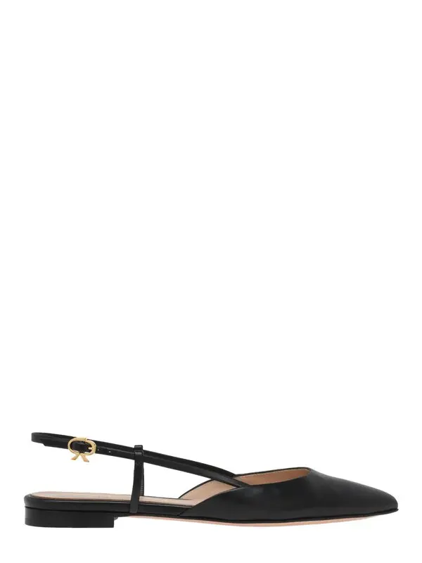 GIANVITO ROSSI Pointed-toe Slingbacks - Black - Calf