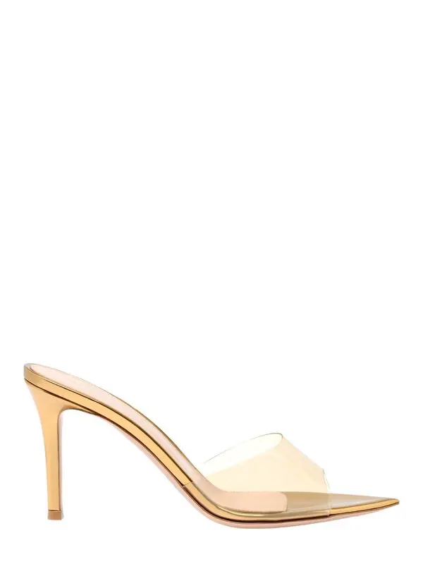 GIANVITO ROSSI Elle 85 Mules - Gold - Tpu