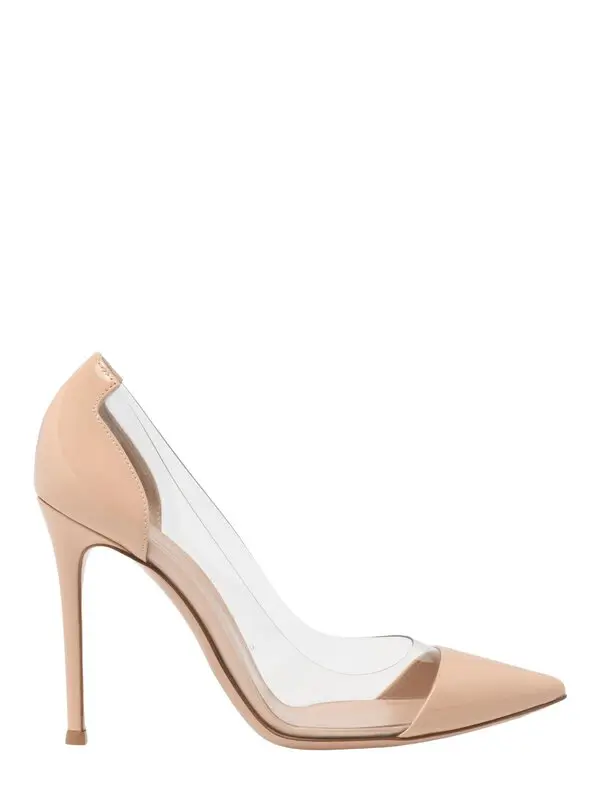 GIANVITO ROSSI Plexi Pumps - Neutrals - Patent