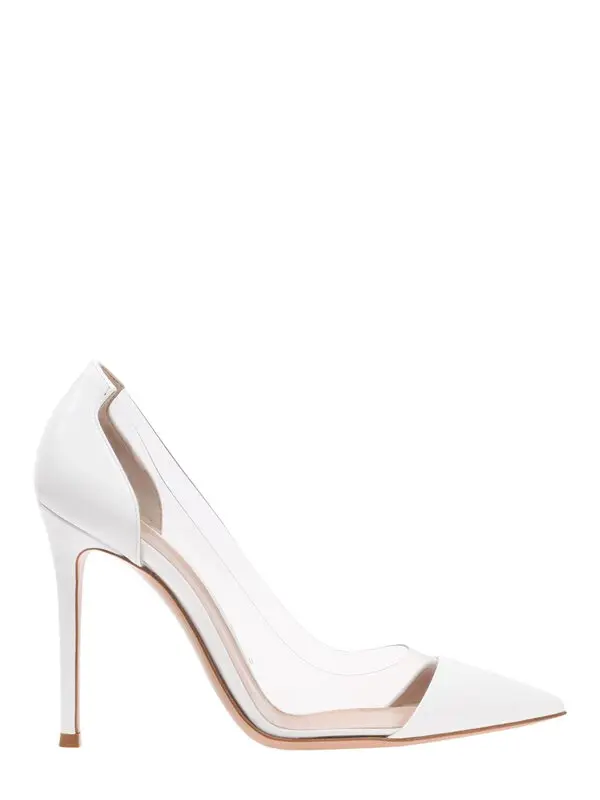 GIANVITO ROSSI Plexi Pumps - White - Patent