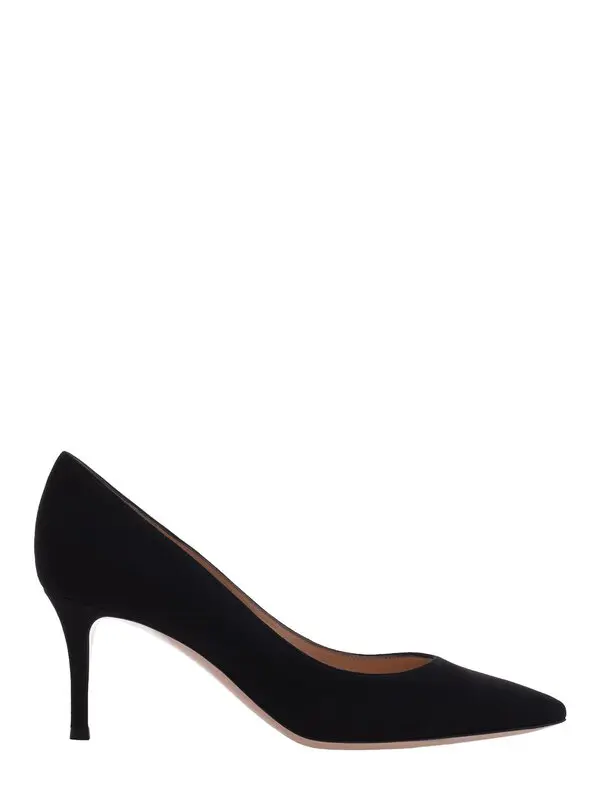 GIANVITO ROSSI 70 Suede Pumps - Black - Suede