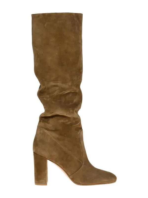 GIANVITO ROSSI Glen Suede Boots - Brown - Suede