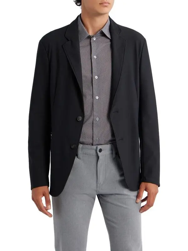 Emporio Armani Rice Stitch Sport Coat - Black