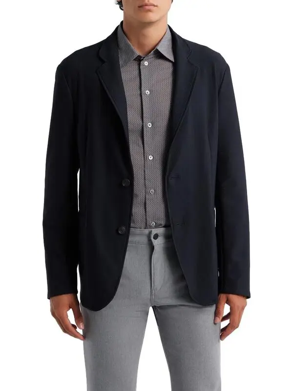 Emporio Armani Rice Stitch Sport Coat - Navy