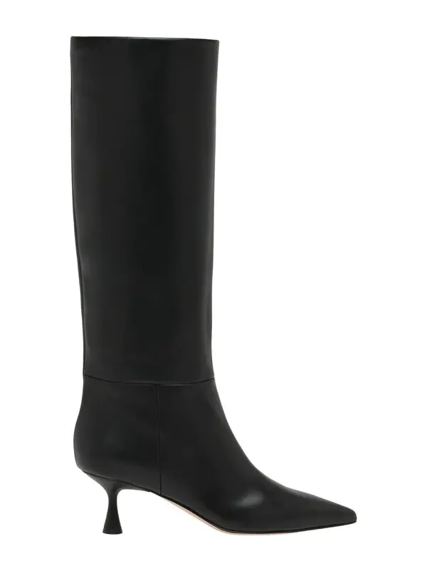 GIANVITO ROSSI Joyce Leather Knee High Boots - Black - Calf