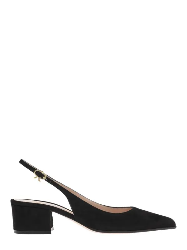 GIANVITO ROSSI Piper Sling 45 - Black - Suede