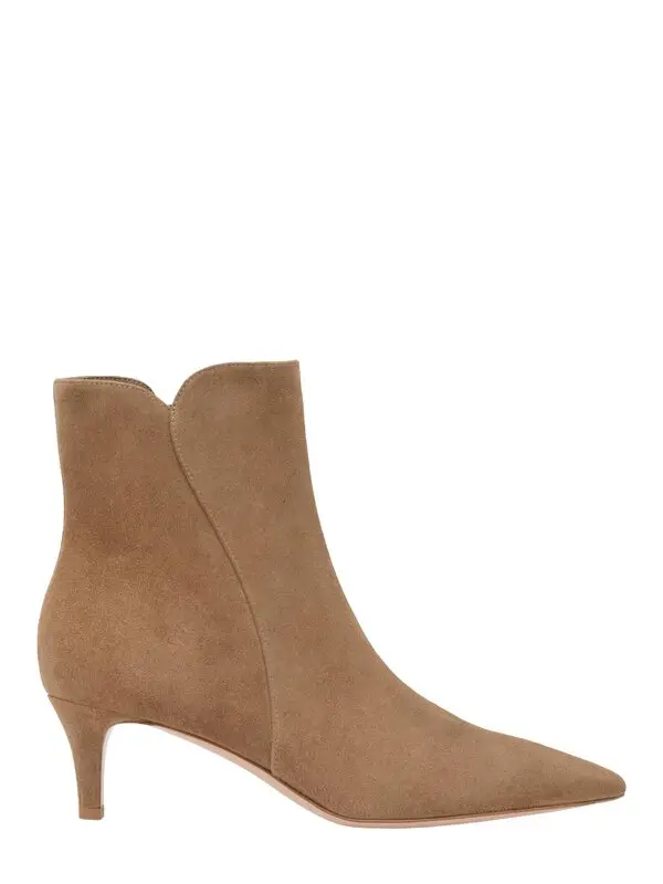 GIANVITO ROSSI Levy 55 Ankle Boots - Brown - Suede