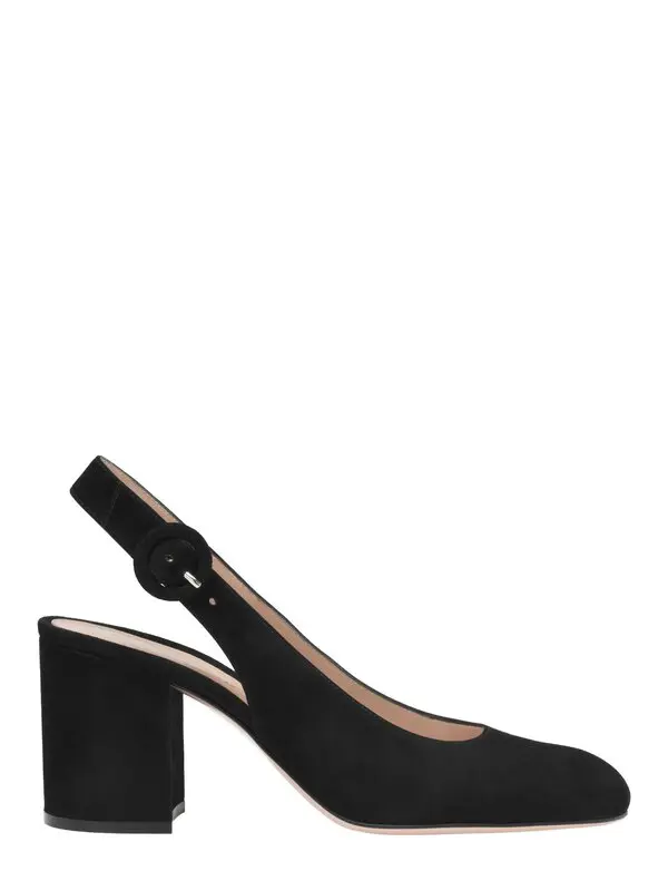 GIANVITO ROSSI Joelle Slingbacks - Black - Suede